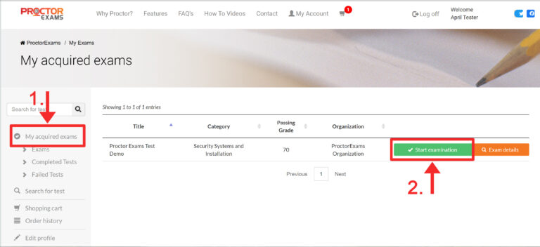 Proctor Exams - Frequently asked questions